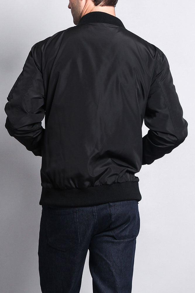 Contrast Lightweight Bomber Flight Jacket – G-Style USA