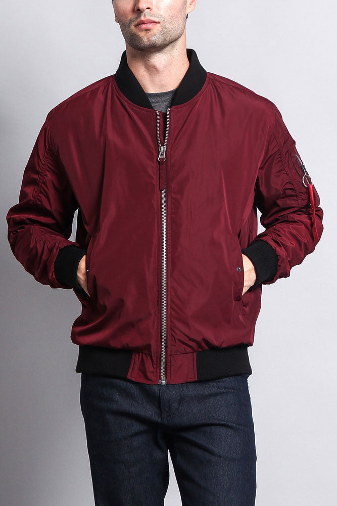 Contrast Lightweight Bomber Flight Jacket – G-Style USA