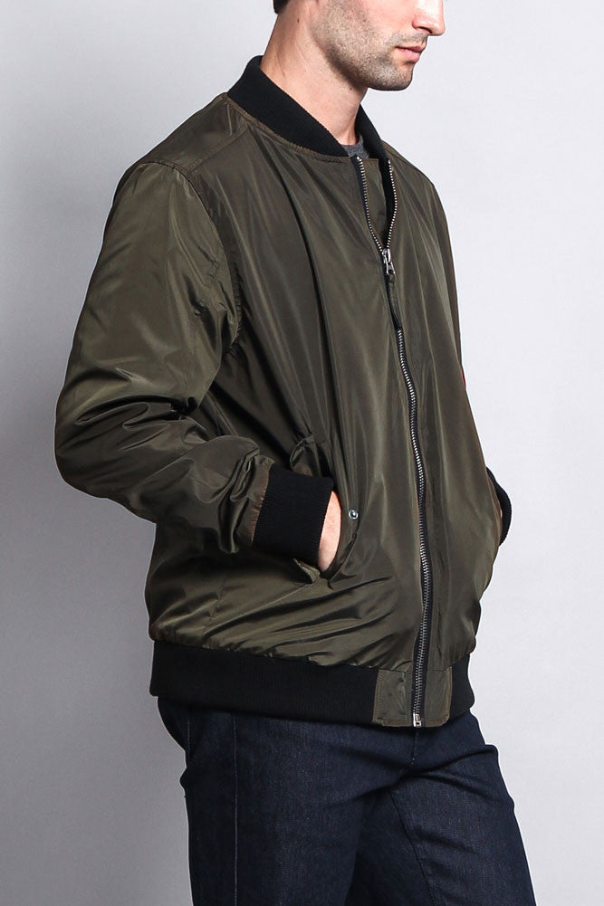 Contrast Lightweight Bomber Flight Jacket – G-Style USA
