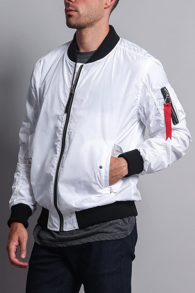 Contrast Lightweight Bomber Flight Jacket – G-Style USA