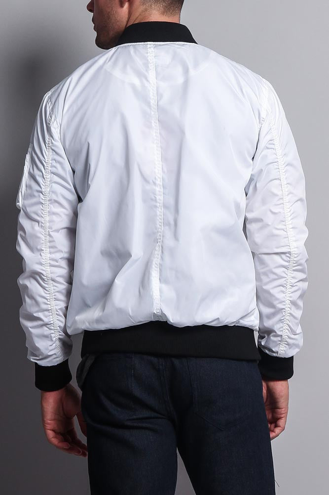 Contrast Lightweight Bomber Flight Jacket – G-Style USA