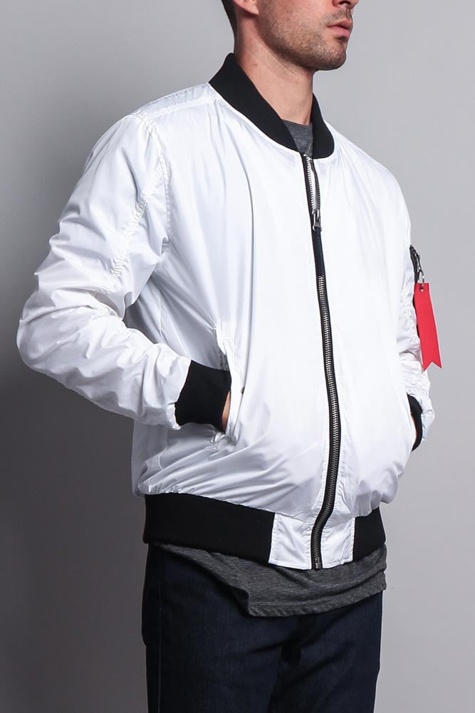 Contrast Lightweight Bomber Flight Jacket – G-Style USA