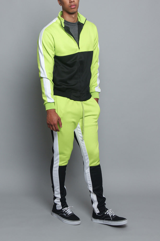 Tri-Colored Track Suit Set – G-Style USA