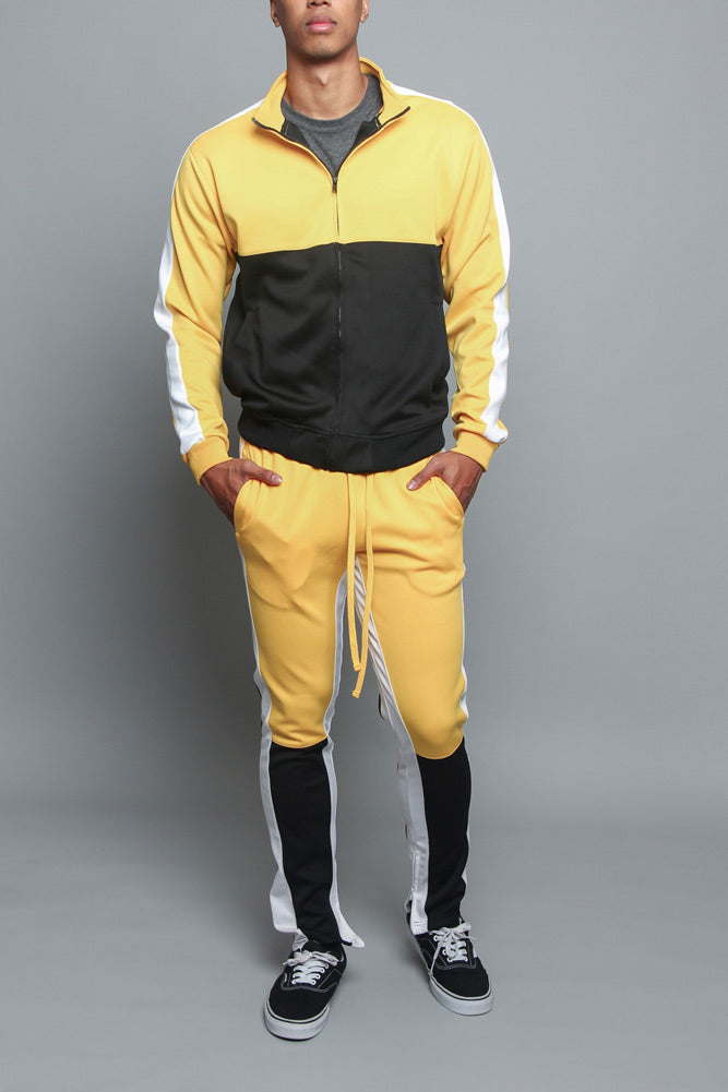 Tri-Colored Track Suit Set – G-Style USA