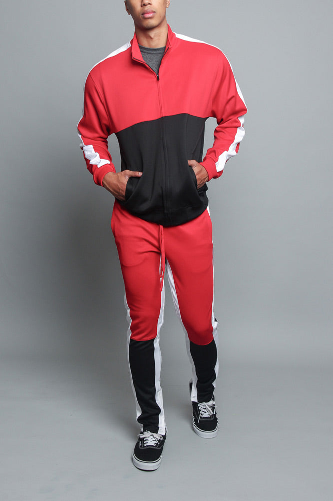 Tri-Colored Track Suit Set – G-Style USA