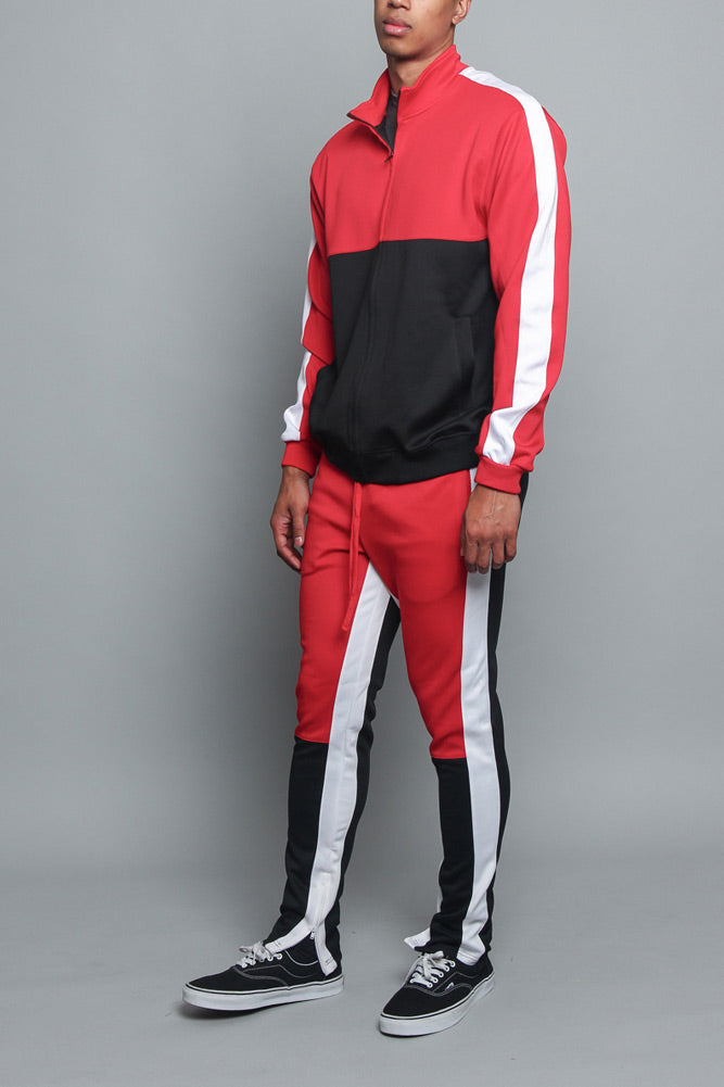 Tri-Colored Track Suit Set – G-Style USA
