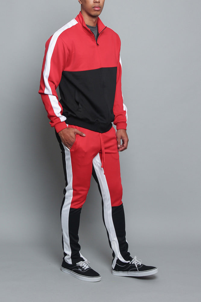 Tri-Colored Track Suit Set – G-Style USA