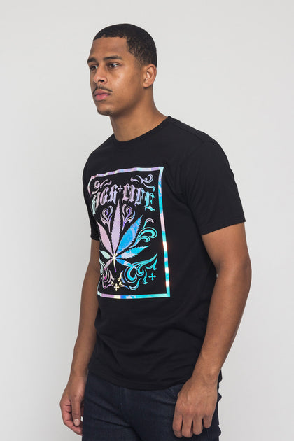 High Life 3D Iridescent Leaf T-Shirt – G-Style USA