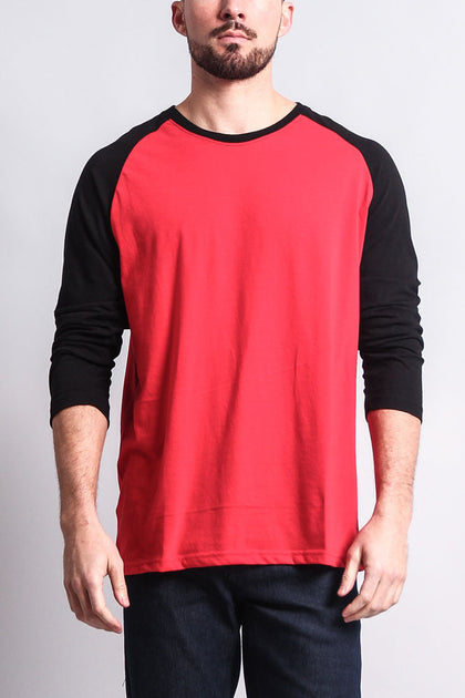 Men's Baseball T-Shirt (Red/Black) – G-Style USA
